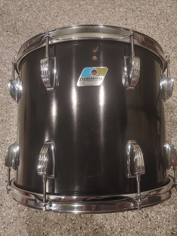 Ludwig 6 ply 12x15" Early 80's - Black Cortex | Reverb