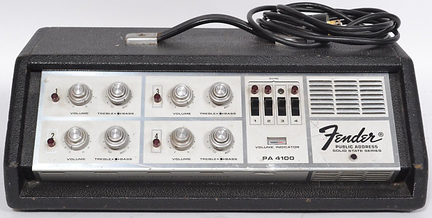 Fender VINTAGE 1960'S FENDER PA4100 PA-4100 PA HEAD | Reverb