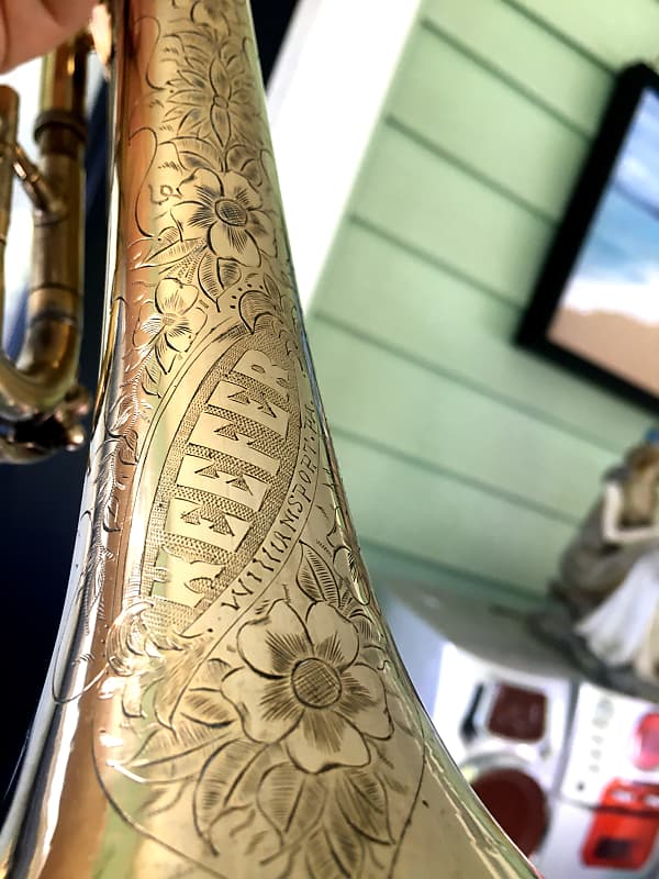 KEEFER OTTO ARTIST ENGRAVED #4 GOLD PLATE TRUMPET | Reverb