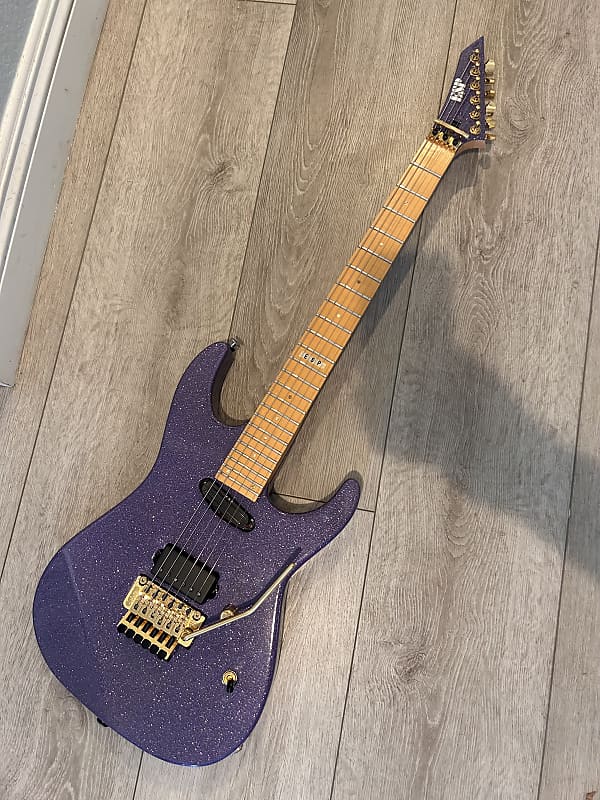 ESP MII Deluxe Maple Fretboard - Refinished - New Gold | Reverb