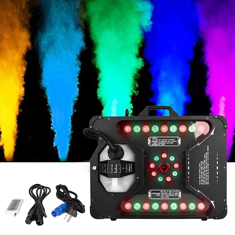 1500W Fog Machine Super Jet Smoke Machine Rgb 27 Led Stage | Reverb