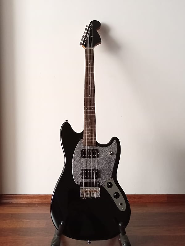 Squier Mustang Baritone Partscaster 2021 Black | Reverb UK