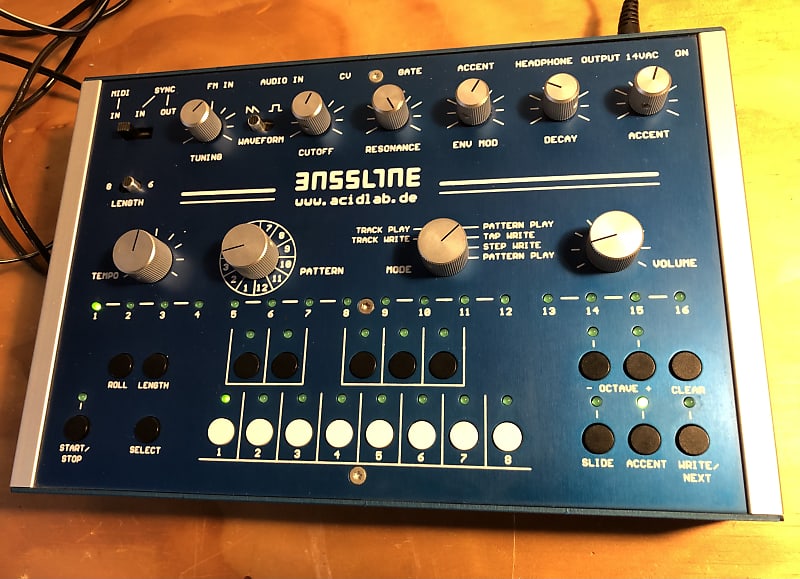 rare Acidlab Bassline 2 Blue, Analogue Bass Synthesizer + | Reverb
