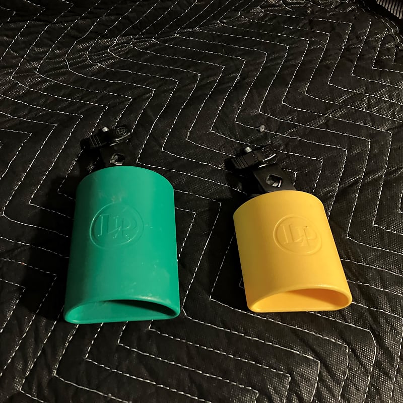 Latin Percussion LP Blast Blocks Green & Yellow/ High & Low | Reverb