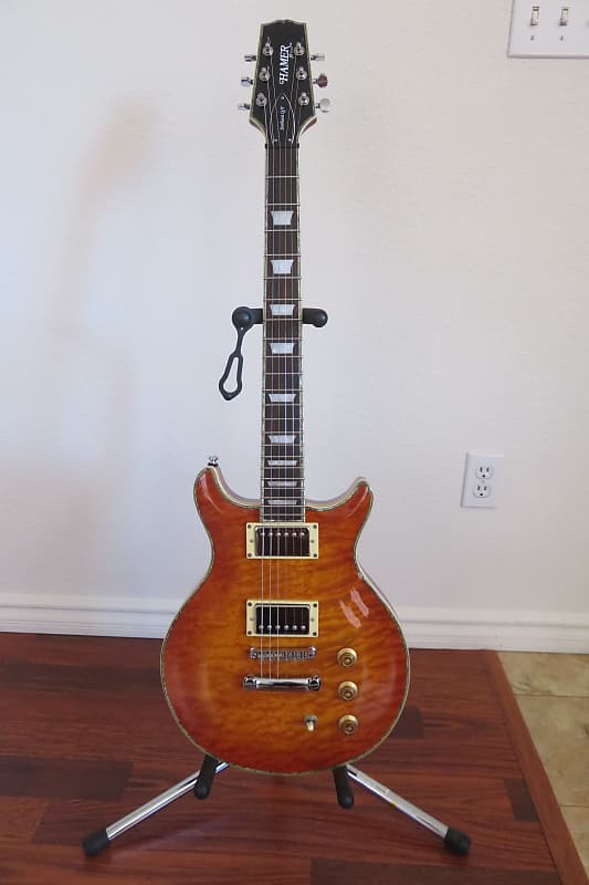 Hamer XT Series Q/T Sunburst 2000's - Amber / Honey Burst | Reverb
