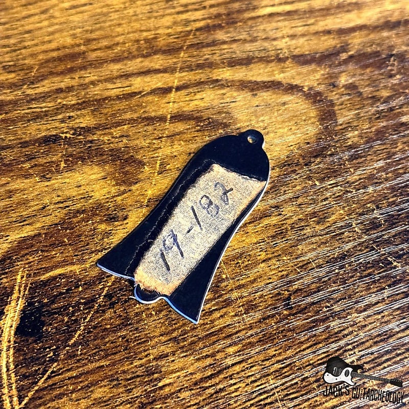 Gibson Undersized 2-Ply Truss Rod Cover *NOS* (1960s - Black) | Reverb