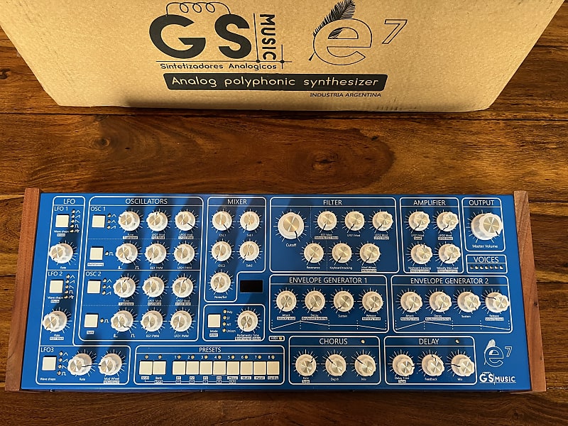 GS Audio E7 polyphonic analog synthesizer - brand new | Reverb