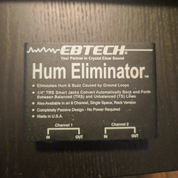Ebtech Hum Eliminator Black | Reverb