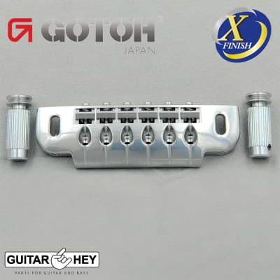 New Chrome Gotoh 510 Wrap Around Adjustable Bridge 510UB | Reverb