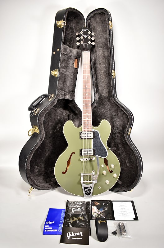 2019 Gibson Chris Cornell Signature ES-335 Olive Drab Finish | Reverb