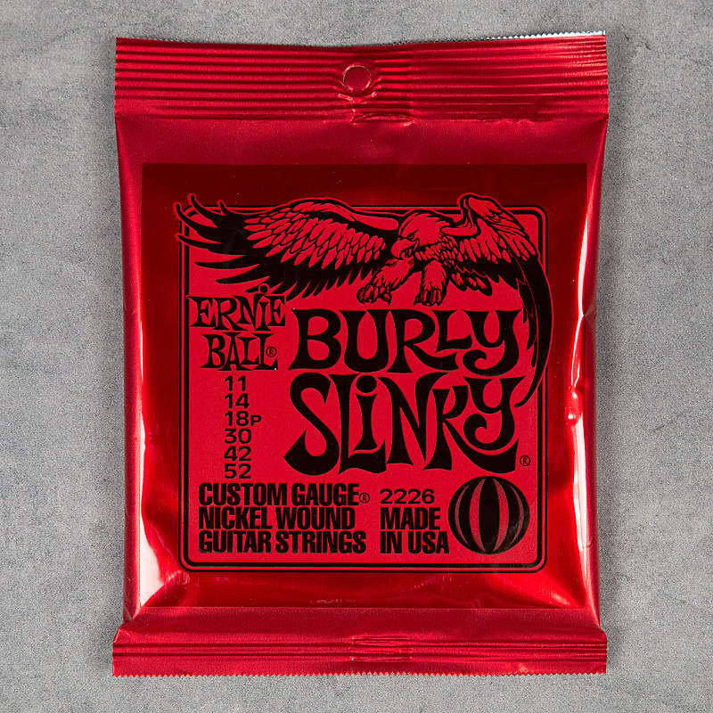 Ernie Ball Burly Slinky Nickel Wound Electric Guitar Strings, | Reverb