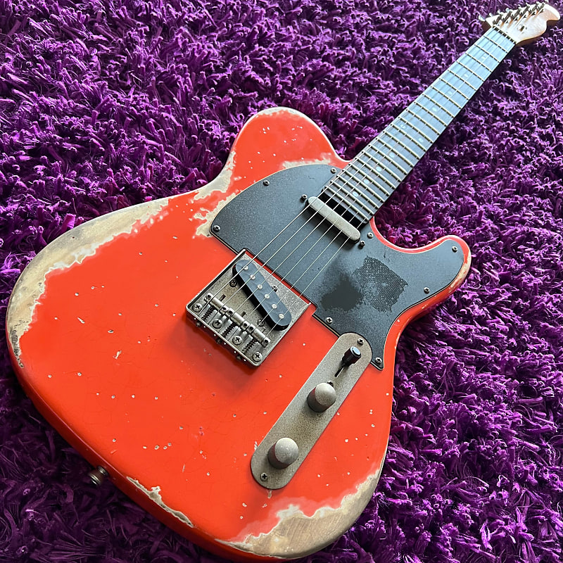Relic'd Fender Style Telecaster Fiesta Red (Unknown | Reverb