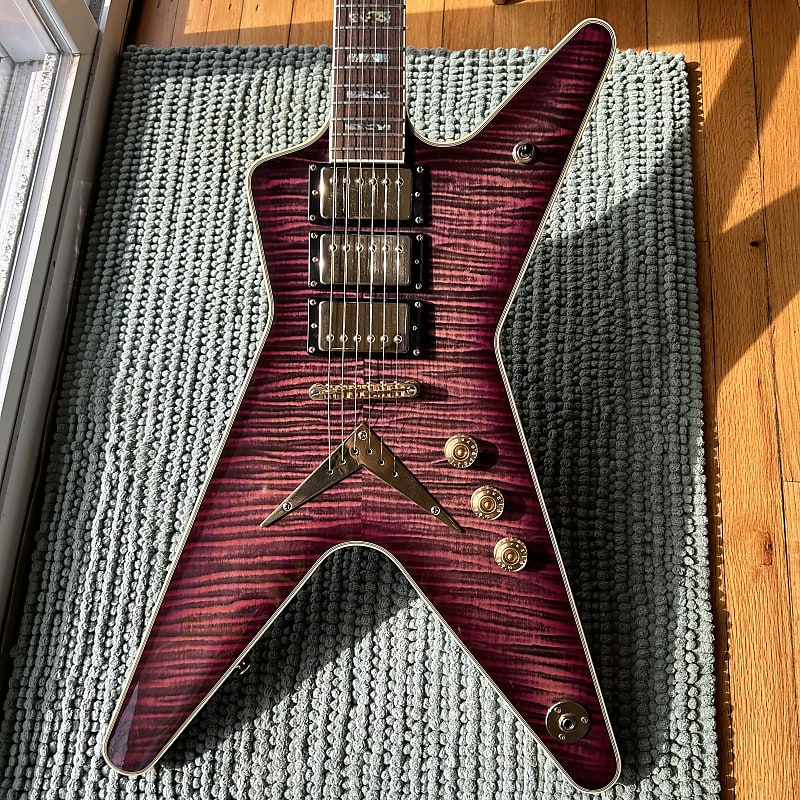 2008 Dean ML Limited Edition Purple/Pink Burst w/ OHSC | Reverb