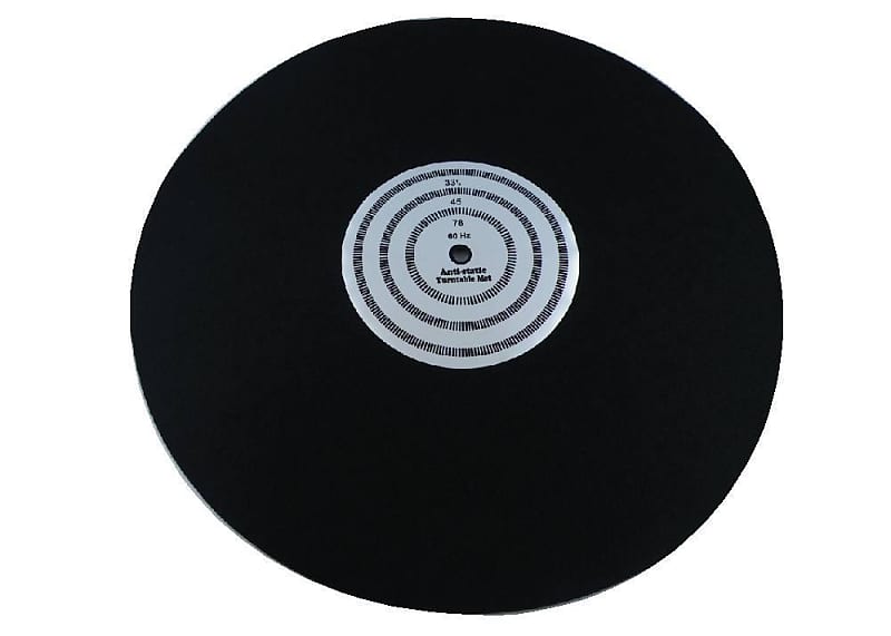 Felt & Carbon Fiber Anti-Static Turntable Mat | Reverb