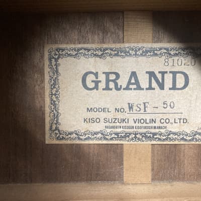 KISO SUZUKI / GRAND WSF-50 Japan Vintage"Double | Reverb Deutschland
