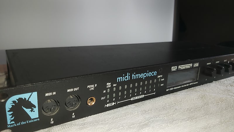 MOTU Midi Timepiece 1985 Black | Reverb