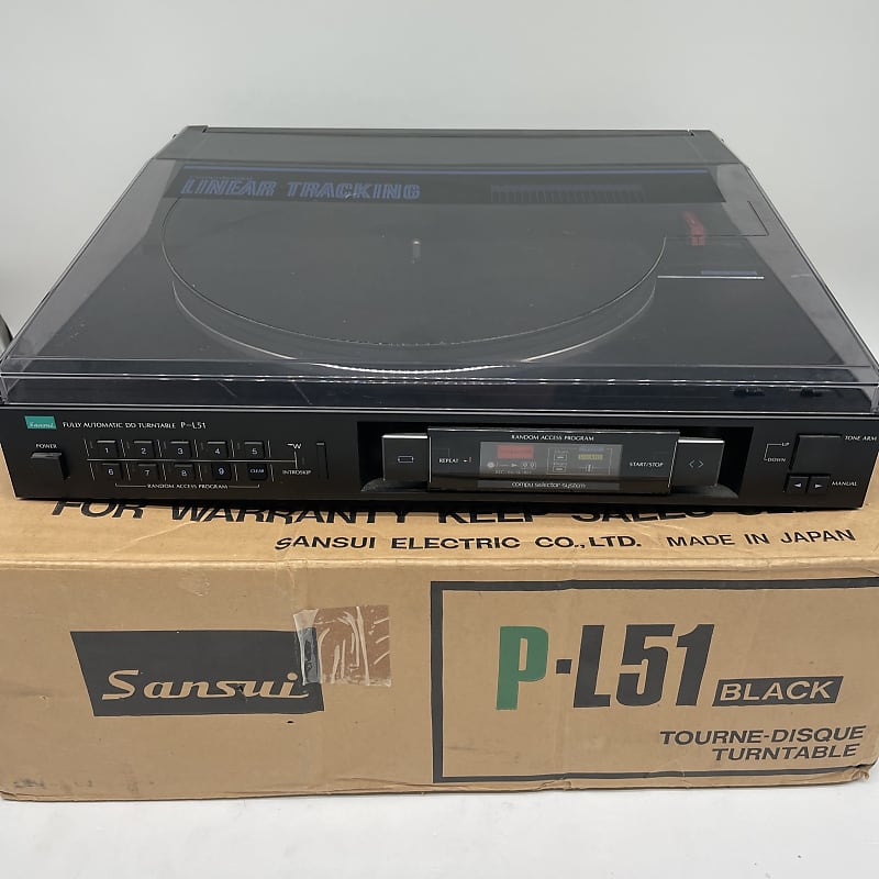 Sansui P-L51 Automatic Direct Drive Linear Tracking Turntable | Reverb