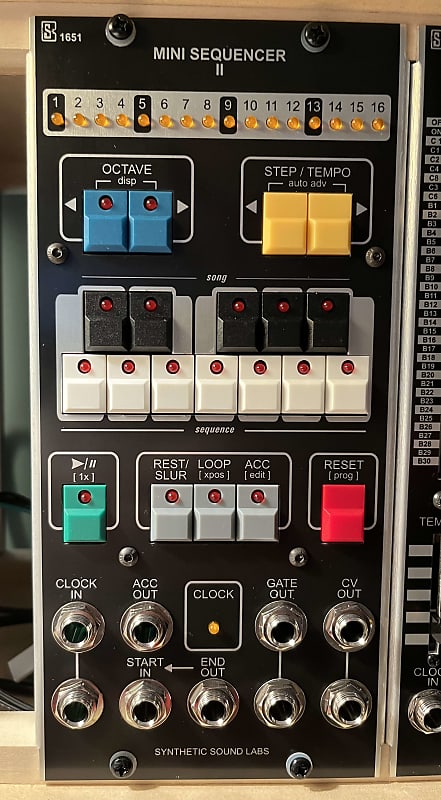 Synthetic Sound Labs 1651 Mini Sequencer II 2024 - Black | Reverb
