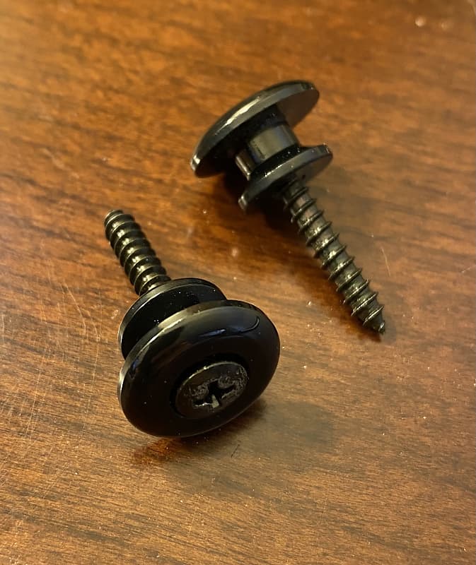 Ibanez Strap Buttons w/ Screws 1991 Black | Reverb