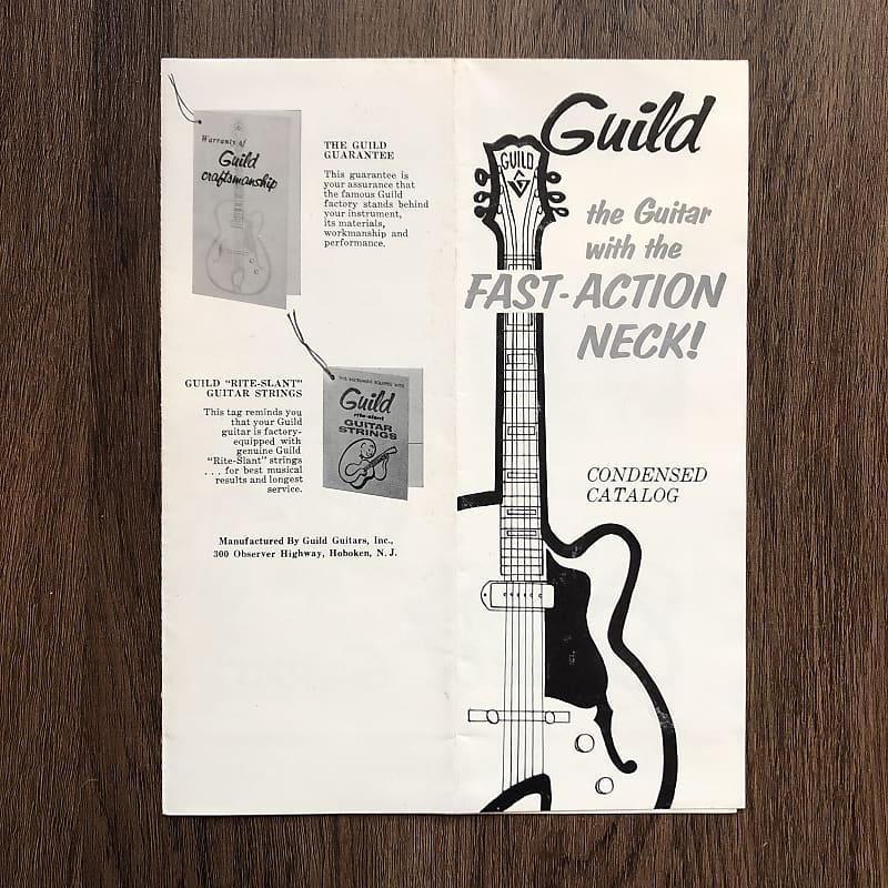 1960s Guild Foldout Catalog Case Candy Brochure | Reverb Australia