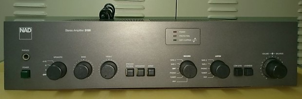 NAD 3150 Integrated Stereo Amplifier Gray for Parts, Repair | Reverb