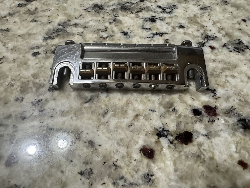 Schaller 455 Wraparound Tailpiece Bridge - Chrome | Reverb