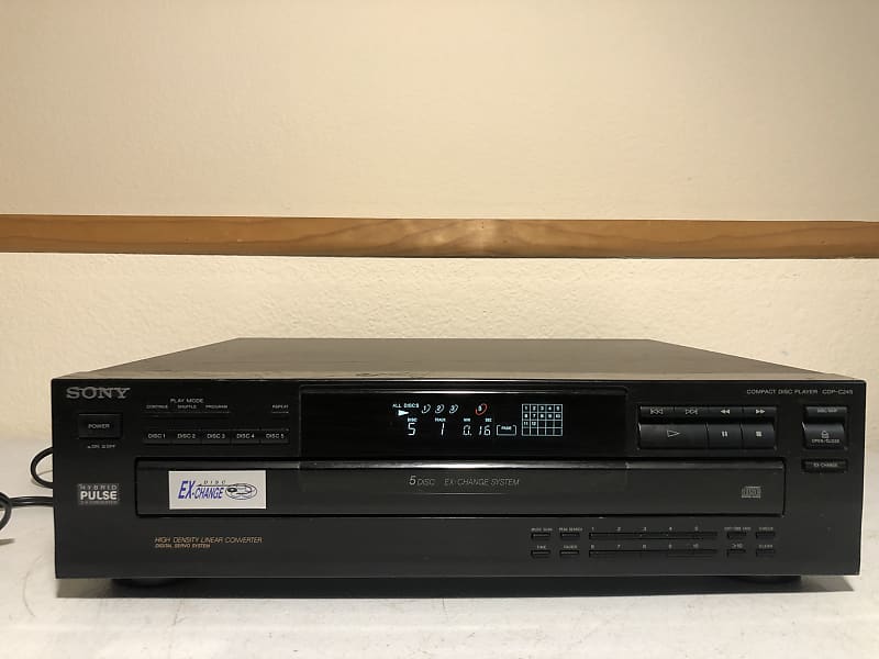 Sony CDP-C245 CD Changer 5 Compact Disc Player HiFi Stereo | Reverb