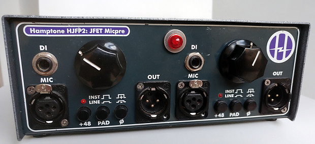 Hamptone HJFP2 - 2 channel JFET Mic Preamp + DI w/ | Reverb UK