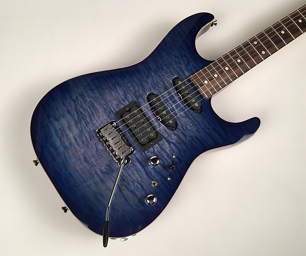 Tom Anderson Drop Top in Jack's Blue Burst w/Binding and | Reverb