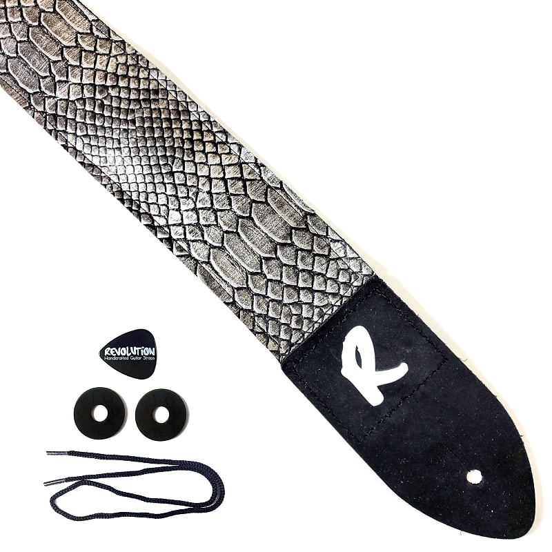 Faux Snake Skin Guitar Strap-Dragon Scale Guitar | Reverb