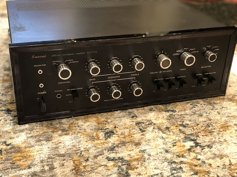 Sansui AU-777A Solid State Stereophonic Amplifier 1969 Black | Reverb