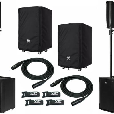 2X HK Audio Polar 10 10" Powered Column Array System with | Reverb