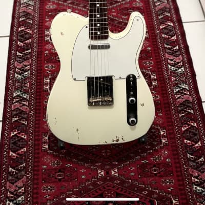 Fender Telecaster 1996 Vintage White Relic MIJ Fotoflame | Reverb