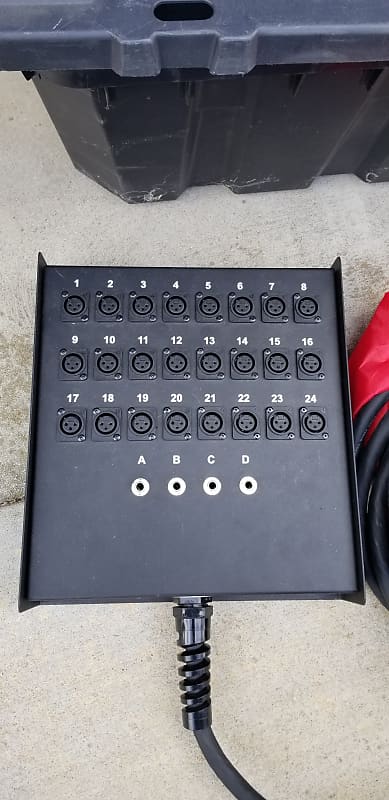 Pro Co Stagemaster 50 foot 24-in X 4-out audio snake Black | Reverb