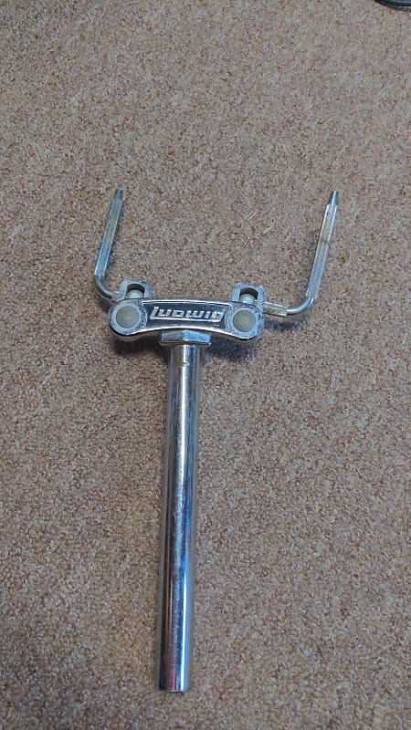 Ludwig Bass Drum Double tom mount 60's - Chrome | Reverb