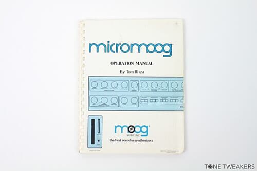 MOOG MICROMOOG OPERATION MANUAL instruction book schematics | Reverb