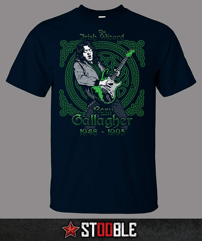 rory gallagher irish wizard 1948-1995 2xl tribute tee - | Reverb