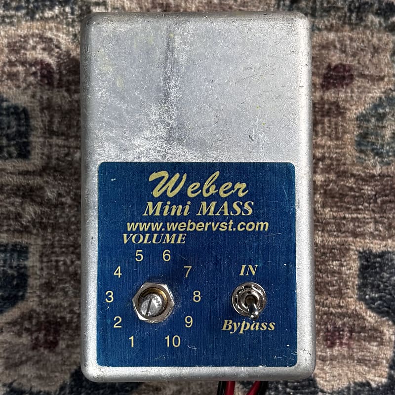 Weber Mini Mass Attentuator Overdrive Gain Boost Guitar | Reverb