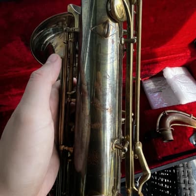 Vintage Conn transitional tenor saxophone naked lady | Reverb