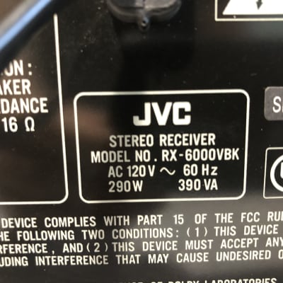 JVC RX-6000V Receiver HiFi Stereo Budget Audiophile Vintage | Reverb