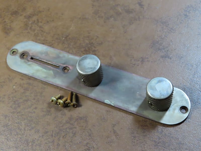 AGED Tele CONTROL PLATE + KNOBS fits Fender Telecaster + | Reverb