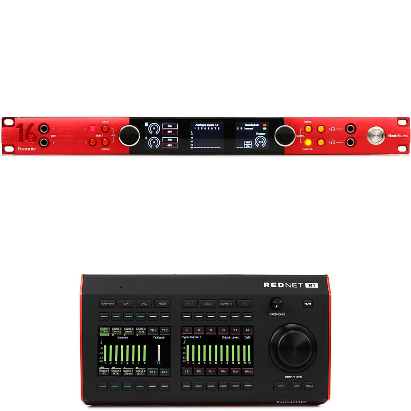 Focusrite Red 16Line Thunderbolt 3 Interface and RedNet R1 | Reverb