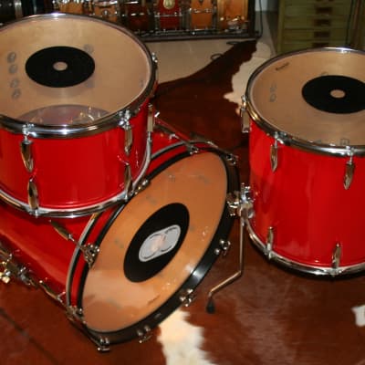 Vintage Premier Crown Drum set. 22, 13, 16 Red, Rare. Very | Reverb