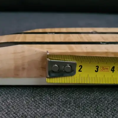 27" Baritone Scale Length Flamed Maple Conversion Neck Ebony | Reverb