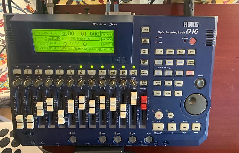 Korg D16 - 16 track Digital Recorder w/Touch Screen Display | Reverb