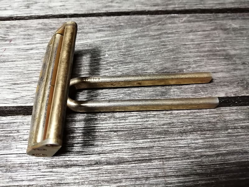 Gretsch Tuning Fork Bridge Floating Sound Unit1968 Gold | Reverb