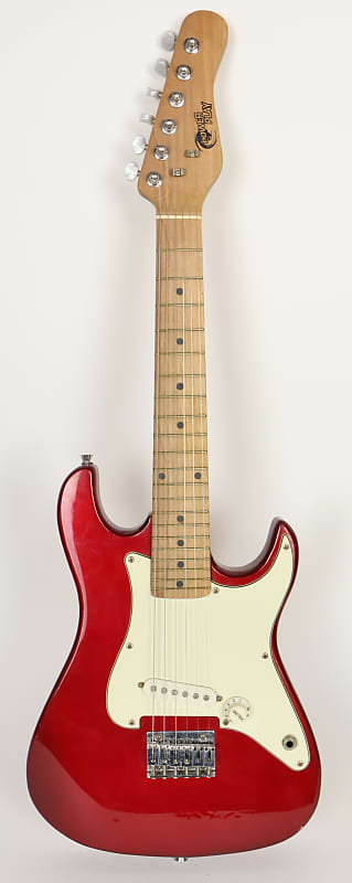 Power Play Children's S Style Electric Guitar Candy Red w/ | Reverb