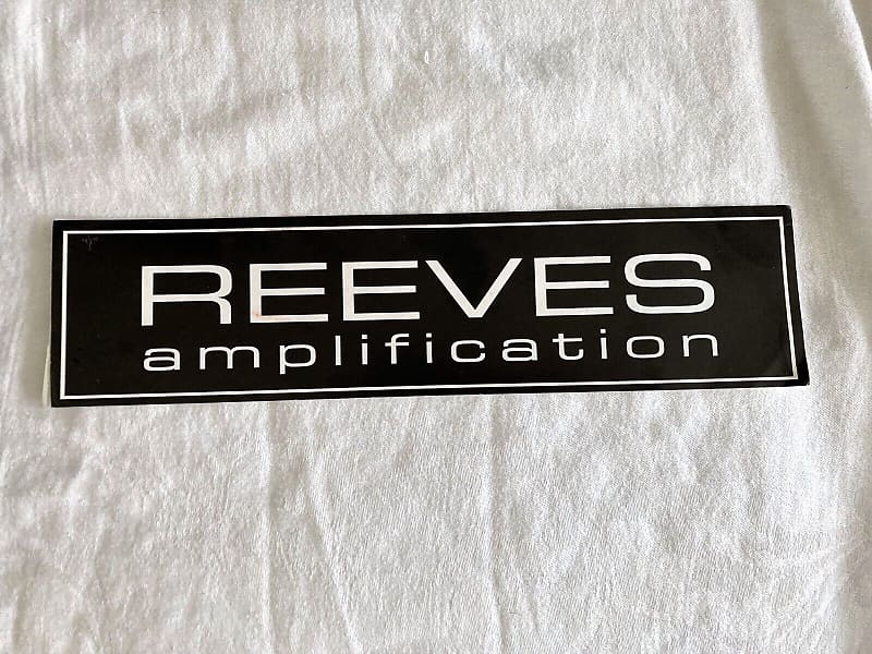 Reeves Amplification Original Company Logo/Faceplate Stickers | Reverb