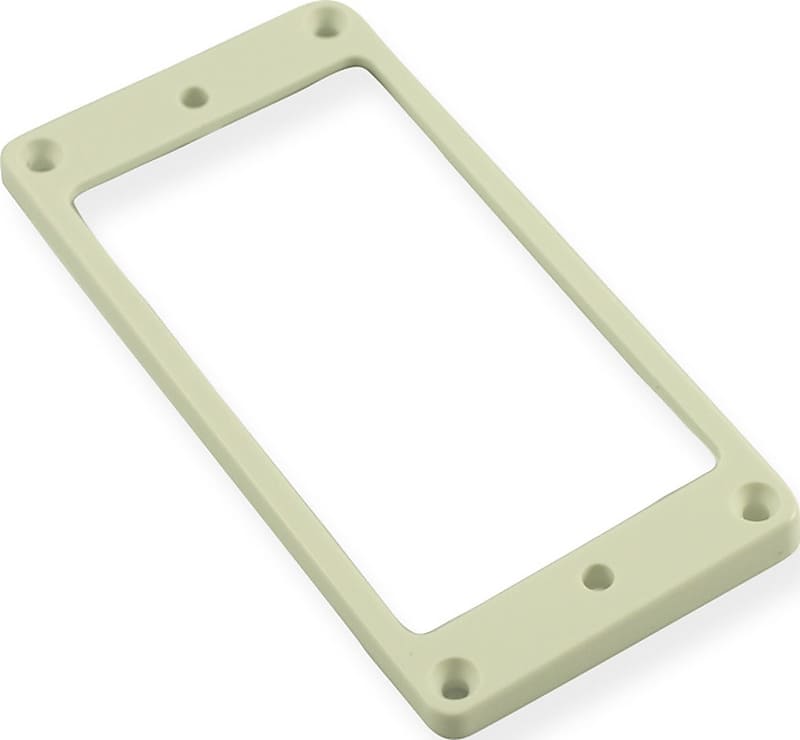 WD Plastic Humbucker Pickup Mounting Ring - Flat - White - | Reverb