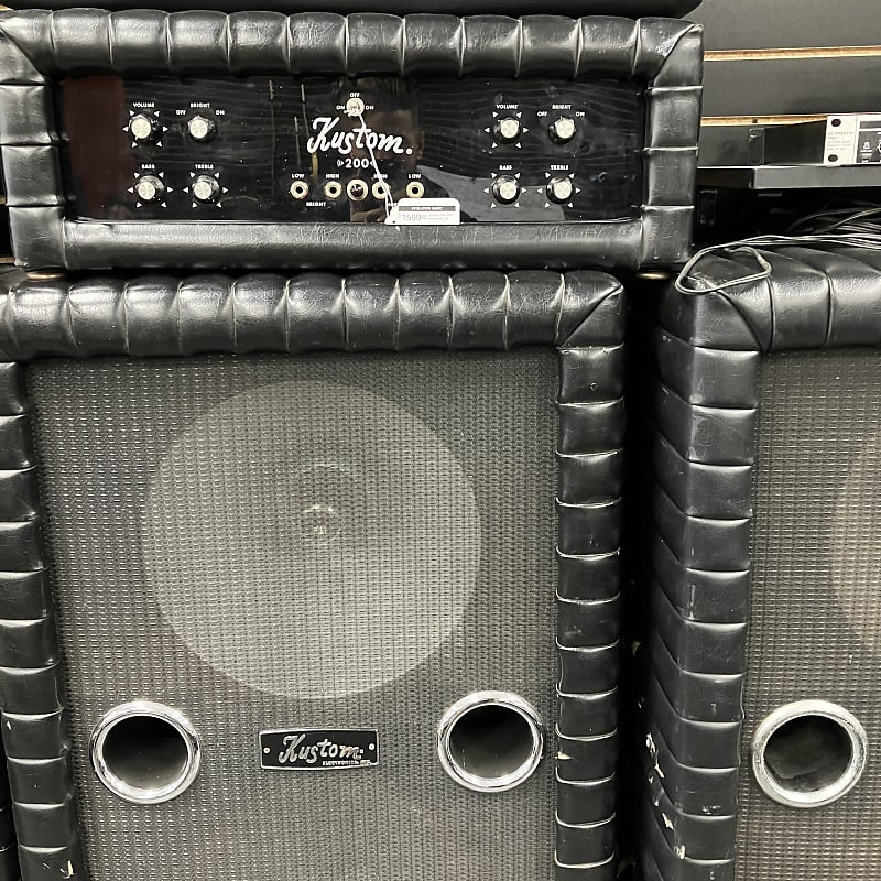 Kustom K200B1 Head with 2x D130F Cabinets | Reverb